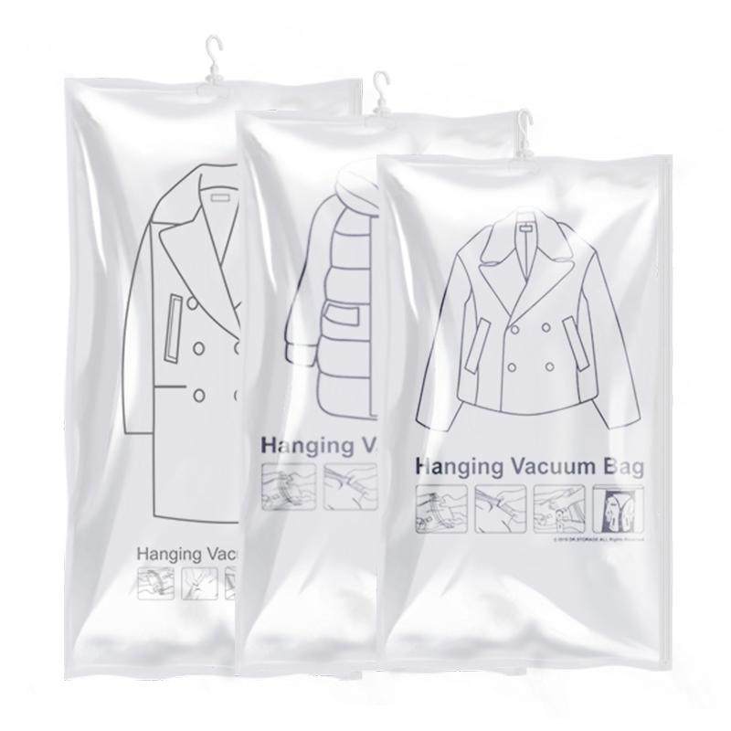 Air-free hanging vacuum compression bag - Storage bag for down jackets ...