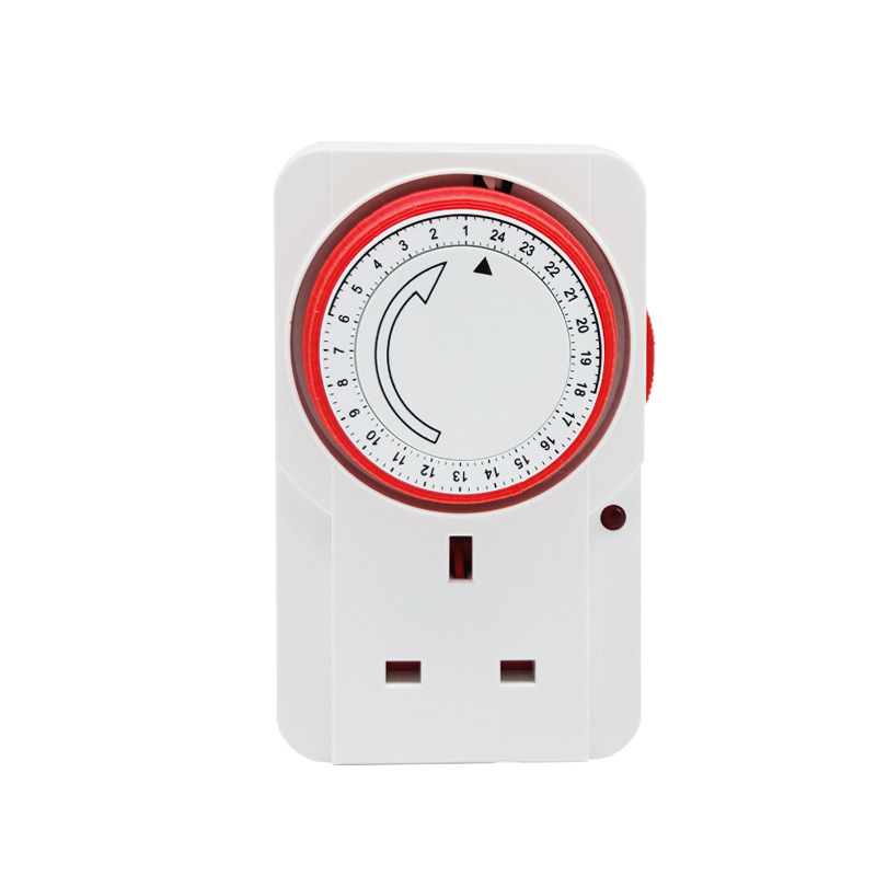 British Standard Mechanical Timing Socket with Automatic Power-Off Control and Timer Cycle Switch