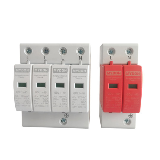 Surge Protector 4P Secondary Lightning Arrester for Power Supply