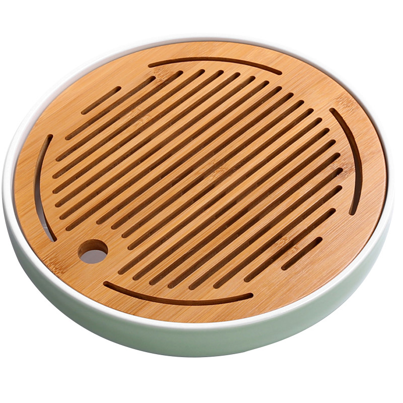 Japanese Bamboo Tea Tray - Ceramic Kung Fu Tea Set Table