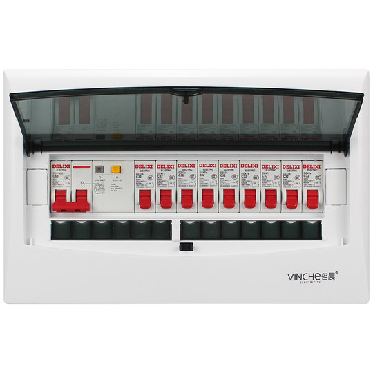 Delixi Distribution Box Set 2P Leakage Protection Household Electric Switch Box