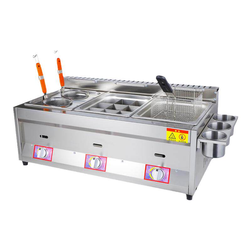 Gas Fryer Commercial Street Stall Fried Skewers Oden Multifunctional ...