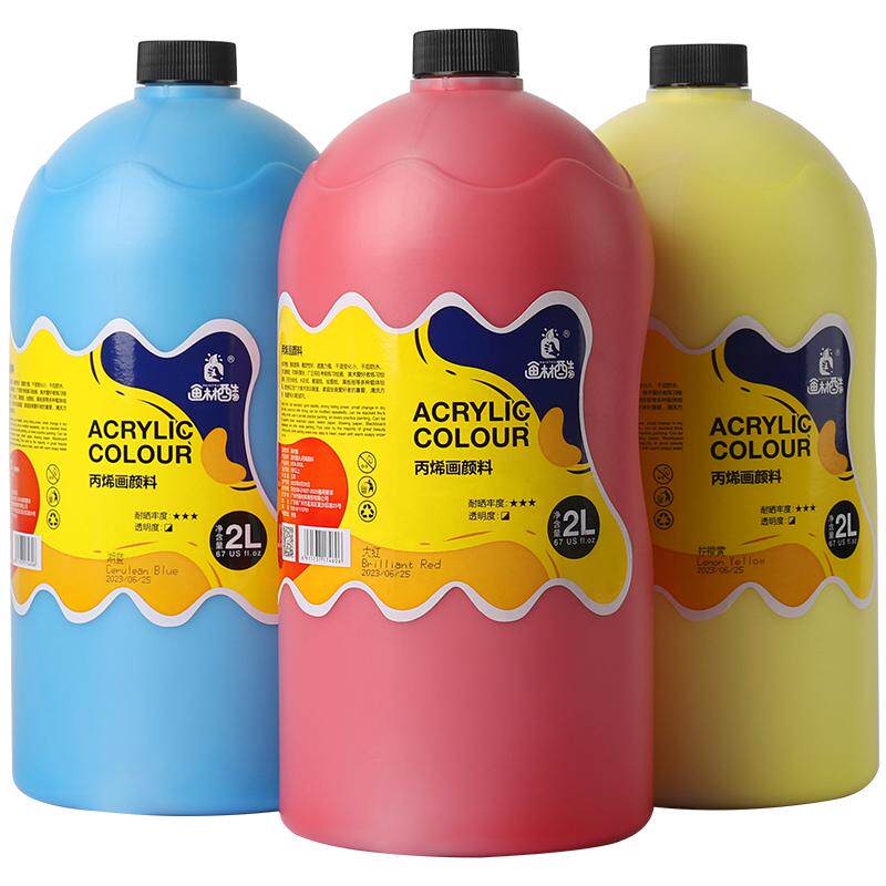 Paintku Acrylic Paint Set - 2L - White & Gold
