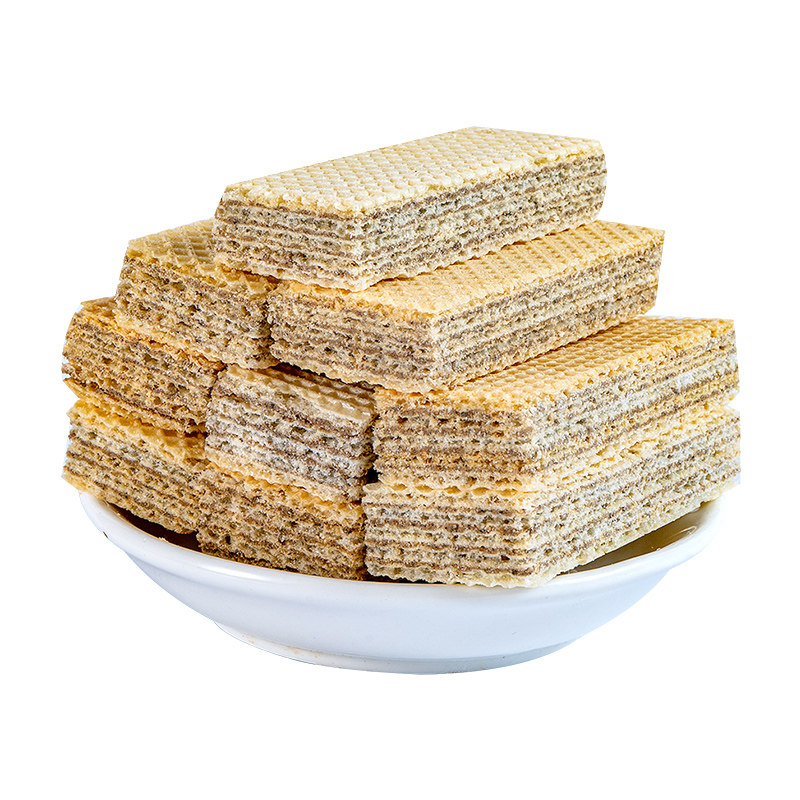 Sucrose-Free Five-Black Wafer Biscuits - Traditional Old-Fashioned Snack