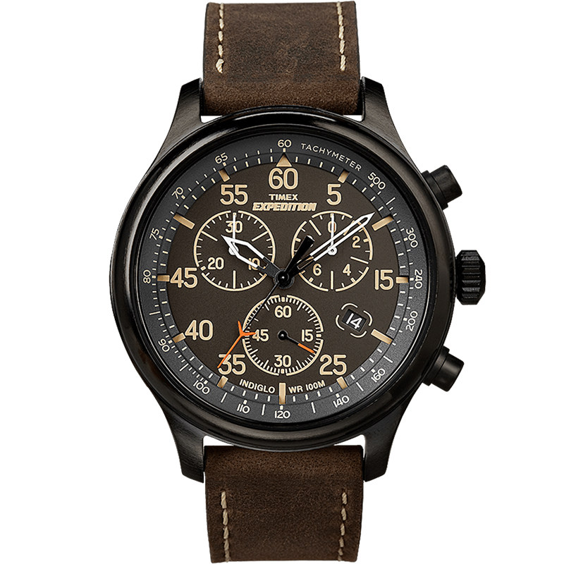 Timex T49905 Luminous Leather Strap Men's Watch