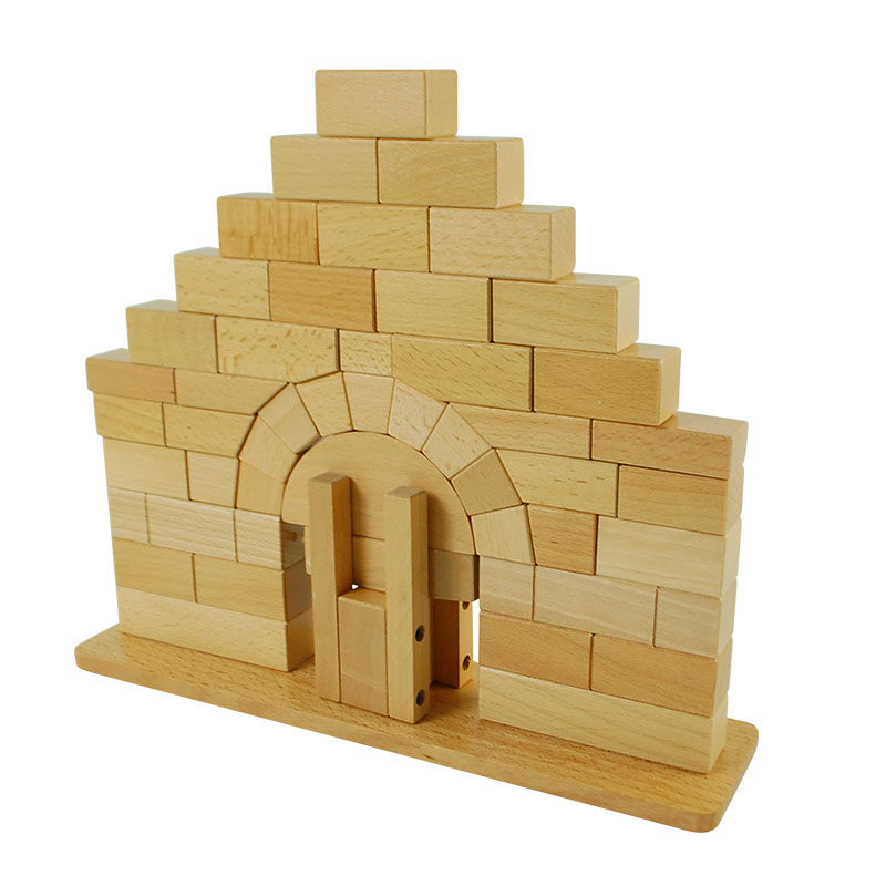 Montessori Roman Arch Bridge Building Toy - Wooden Educational Toy