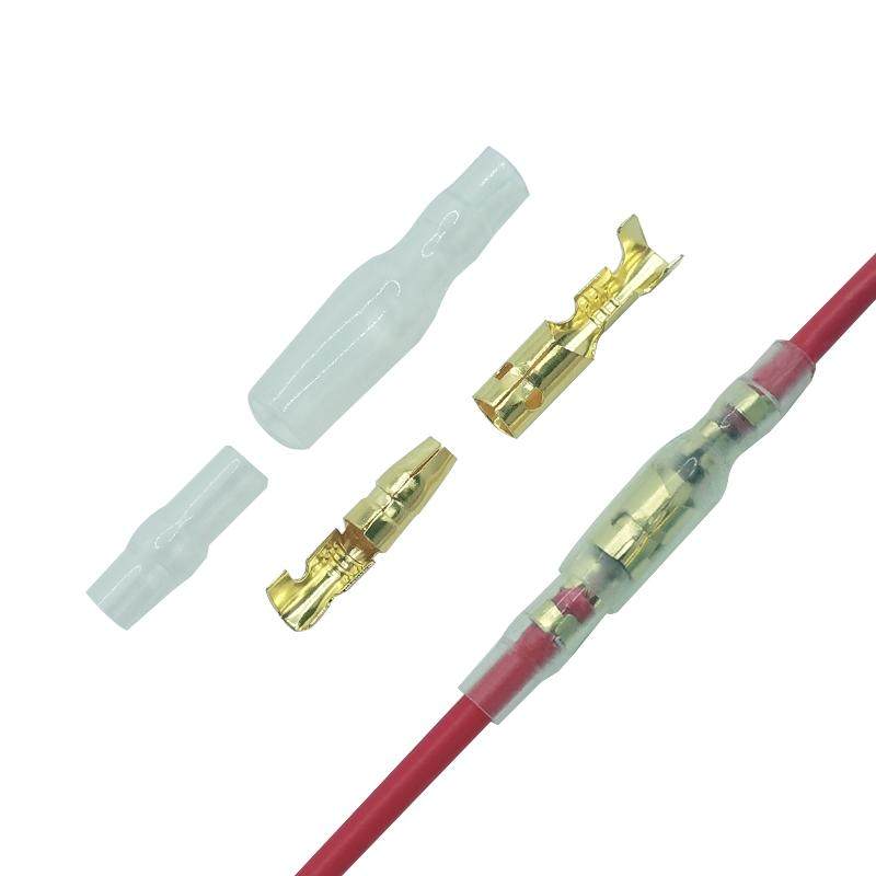 Male-Female Bullet-Type Butt Terminal Wire Connector for Pluggable Post ...