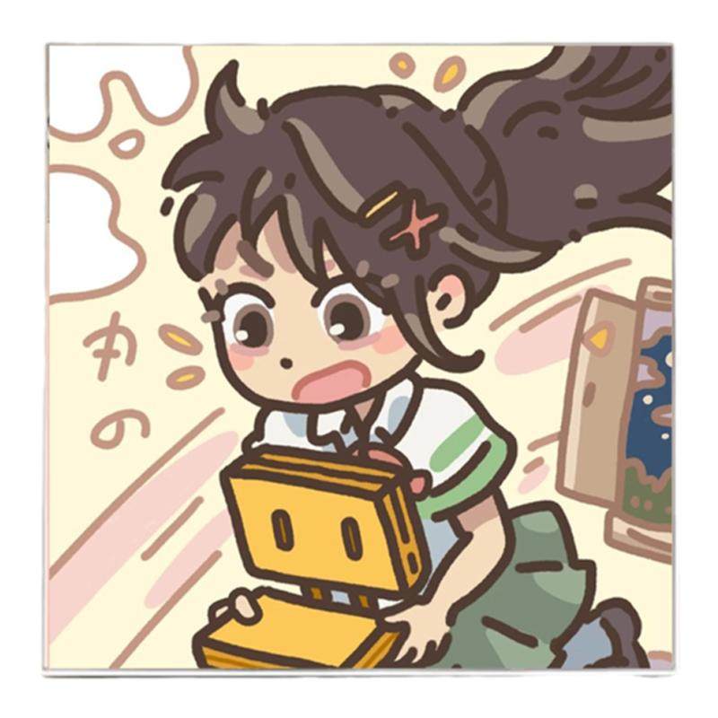 Bell Bud Journey DIY Digital Oil Painting Cartoon Hand-Colored Art