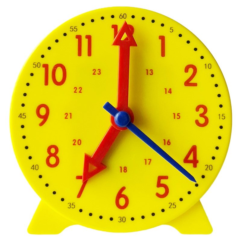 Modelo de reloj estudiantes de escuela primaria material didáctico de ...