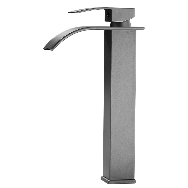 Gun Gray Stainless Steel Waterfall Hot and Cold Faucet - Bathroom ...