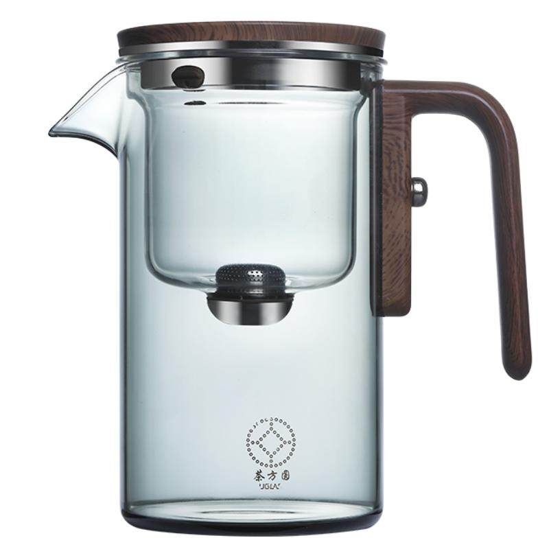 Tea Square and Round Rodless Magnetic Elegant Cup Teapot Full Glass ...
