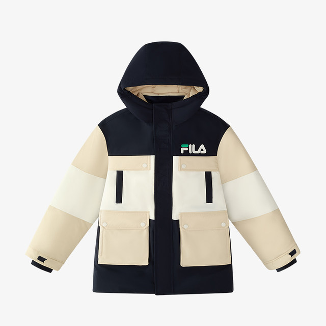 FILA children's clothing children's down jacket boys 2024 winter new style boys' medium and long ...