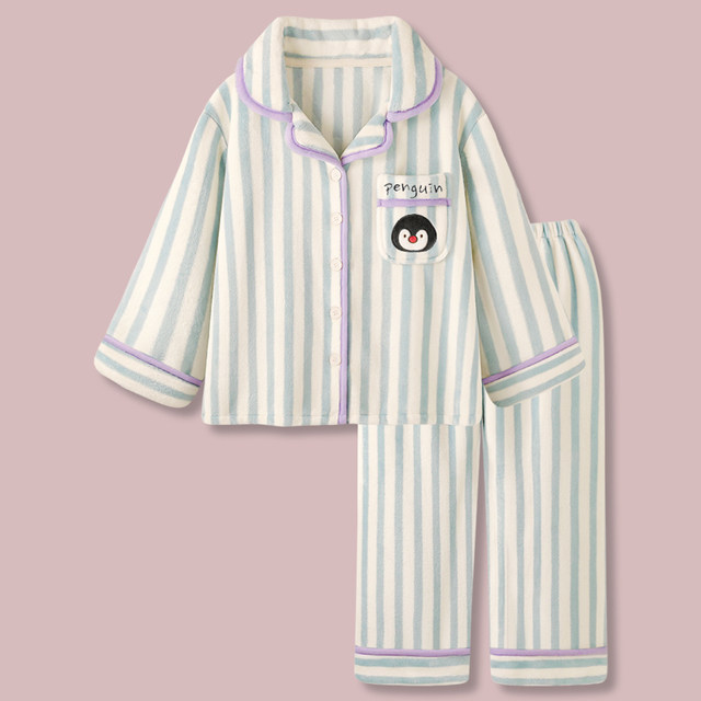 {Sea Salt Little Penguin} 2025 New Thickened Flannel Pajamas Women’s ...