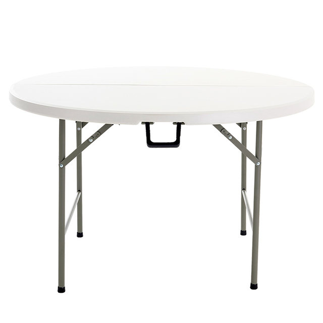 Folding round table home dining table large round tabletop simple home ...