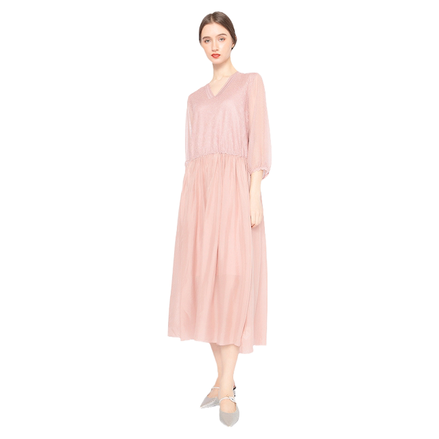 readmeRead my summer lady's dress V-neck loose silk rose red ...