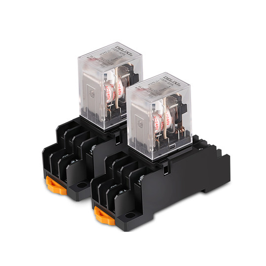 Delixi Small Lighted Intermediate Relay 52P Relay 220V HH52P 24V 8-Pin ...