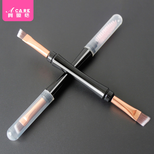 15YJ eyebrow brush double head eyebrow brush eye shadow diagonal ...