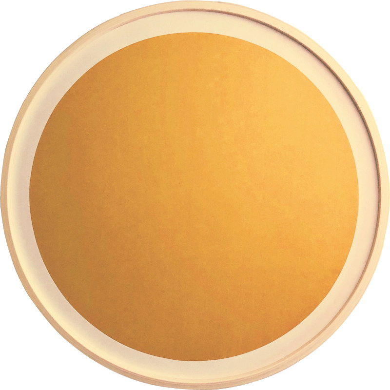 Solid Wood Handprint Footprint Frame - Round Calligraphy Photo Frame