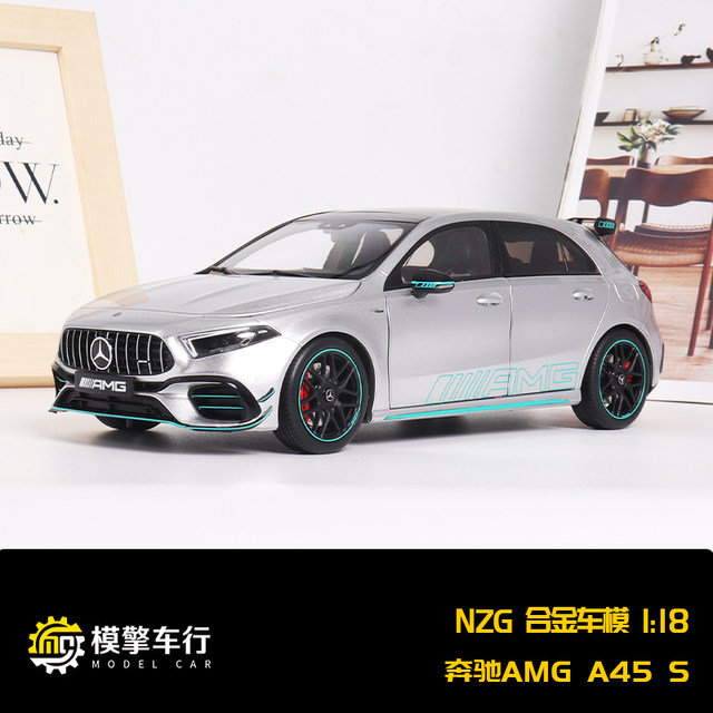 NZG 1:18 Mercedes-Benz AMG A45 S full door Green Devil version ...