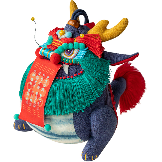 Wang's Hand-Embroidered Qinglong Sachet - Oriental Dragon Pouch Gift Box