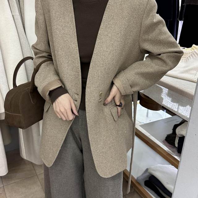 Mootea Korean version 2024 winter new temperament minimalist phoenix V ...