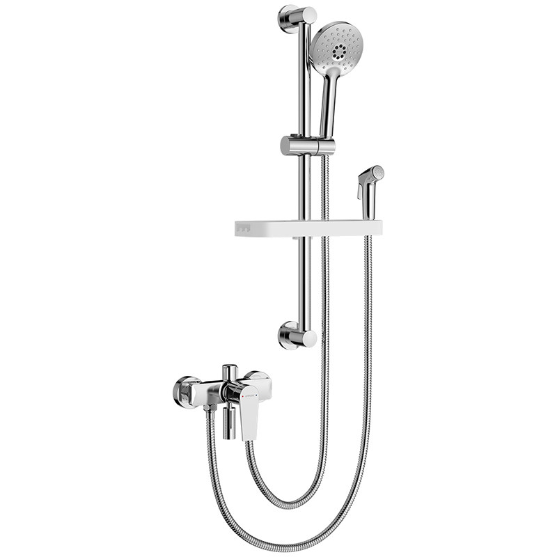 Wrigley Shower Set - Full Copper Faucet Rain Hand-Held Nozzle Spray Gun
