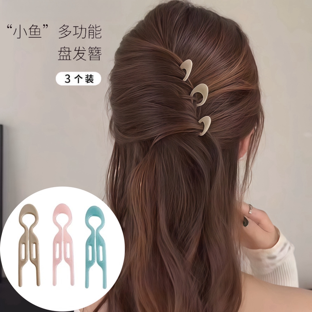 Colorful universal small fish hairpin for women's daily ball head small ...