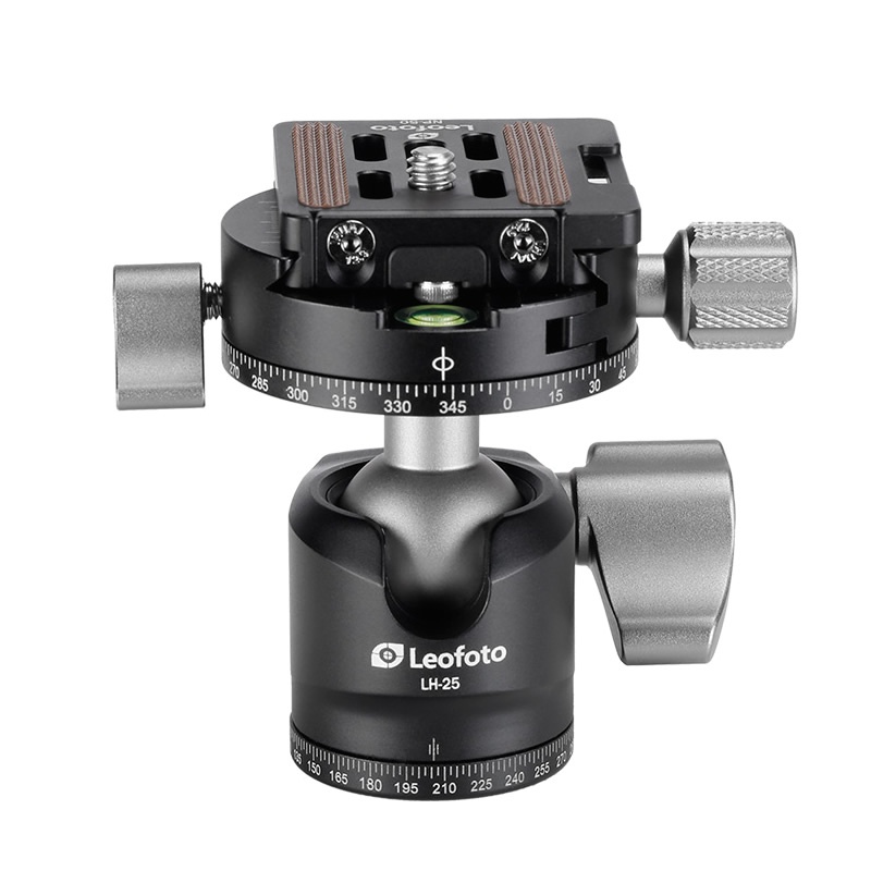 Leofoto LH-25R Gimbal Panorama 3-Axis Titik Berat Rendah untuk DSLR/Mirrorless