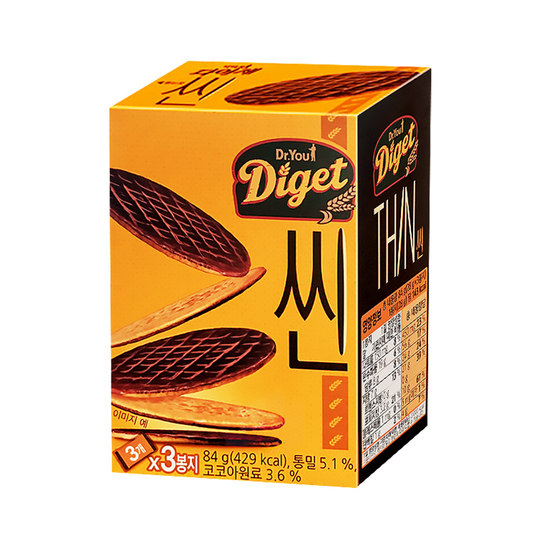 Jižní korea importované křupavé čokoládové sušenky orion - 84g