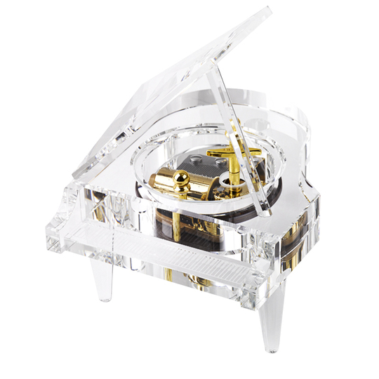 Rhymes Crystal Piano Music Box - 30 Song Tracks - Birthday Gift