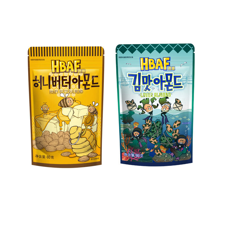 Hbaf Tom Farm Seaweed Caramel Almond Nuts - 160g (80g x 2)