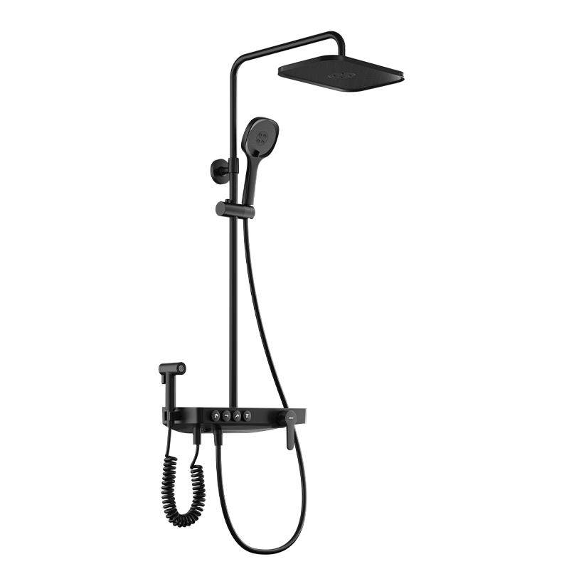 Jomoo Official Black Square Bathroom Shower Set