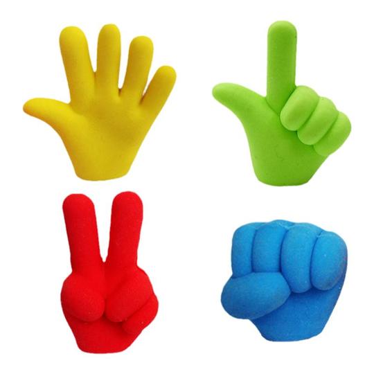 Cute Cartoon Finger Erasers - Creative Stationery Set for Kids