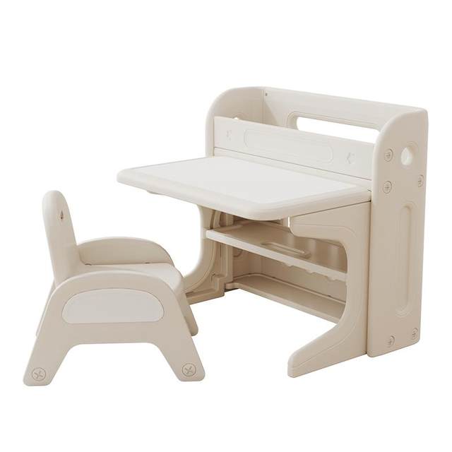 Habishu children's learning table and chair set foldable baby ...