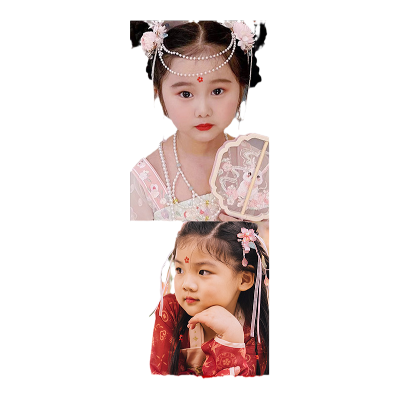 Girls' Forehead Flower Sticker - June 1st Hanfu Style - Waterproof ...