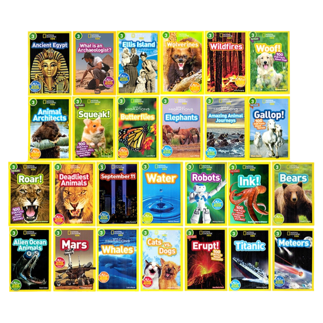 National Geographic English version, graded reading level 3, National ...