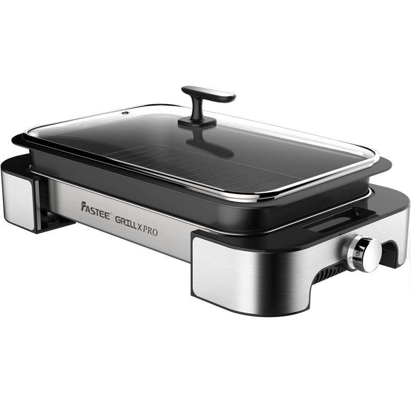 Fastee Fashiti Barbecue Plate Electric Grill for Smokeless Cooking