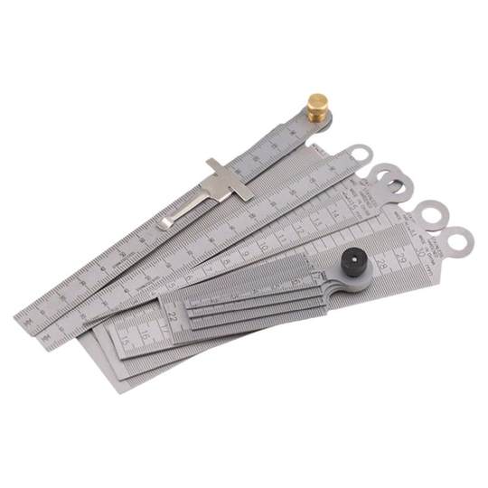 Stainless Steel Gap Ruler - High Precision Tapered Measuring Gauge