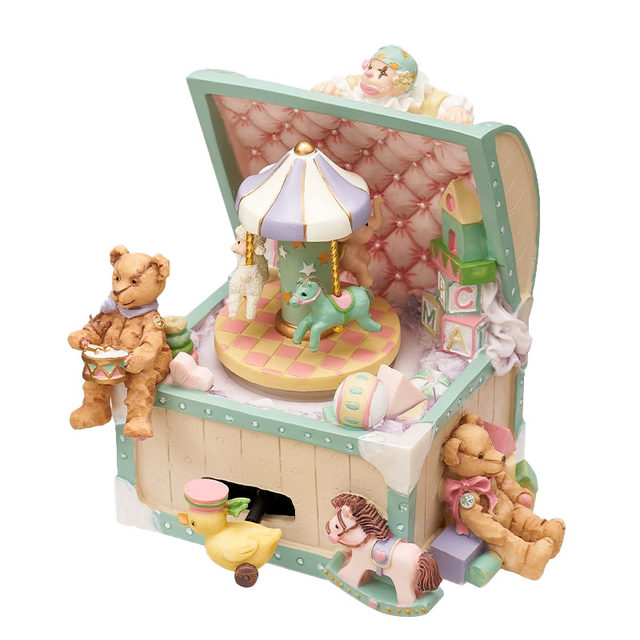 Love is only for you Music Box Carousel Music Box Children Girls Little ...