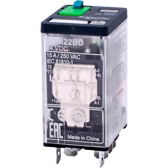 Schneider Wide Foot Relay RPM22BD 15A High Power