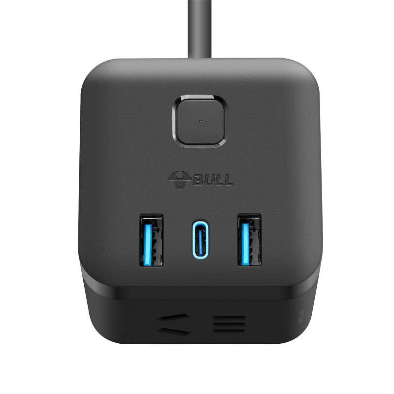 Bull socket rubik's cube mit usb – 20 w panel typ-c nachttisch-steckleiste