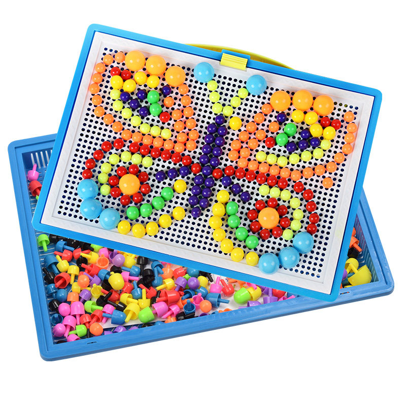 Mushroom Nails Puzzle Toy for Children 3-6 Years Old