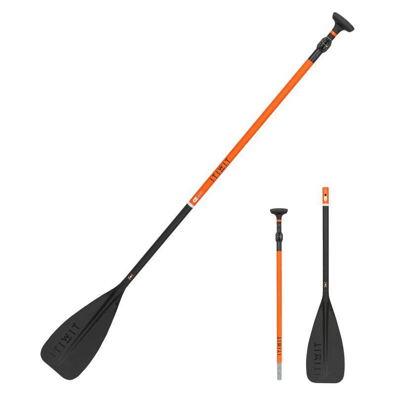 Decathlon Itiwit 500 Carbon Fiber Paddle - Adjustable 3-Part