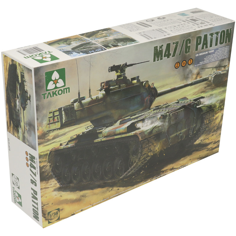 Henghui Model Sanhua Takom 2070 1/35 M47/G Patton Medium Tank Assembled ...