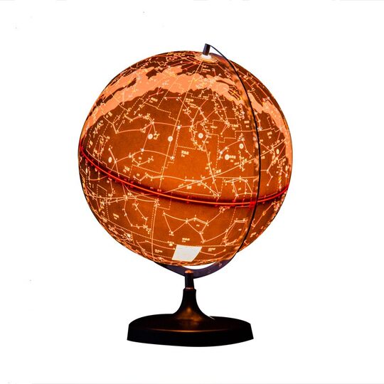 Celestial Globe for Astronomy Education - Electric Three-Ball Instrument