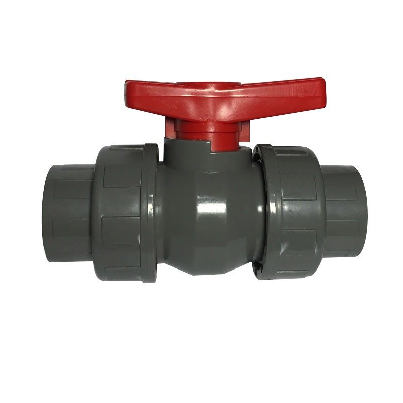 Upvc double-column ball valve flexible plastic gate valve Gray switch ...