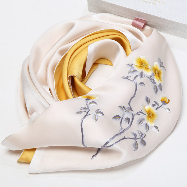 Chengdu Shu embroidered silk scarf handmade embroidered silk scarf ...
