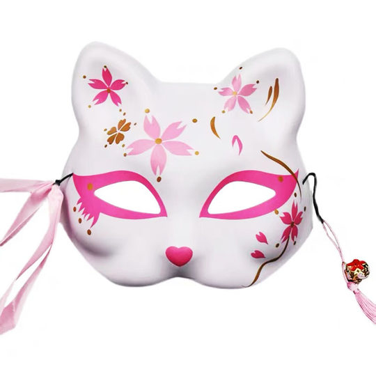 Zhao Lusi's Fox Mask - Ancient Style Half-Face Cat Cosplay Prop for ...