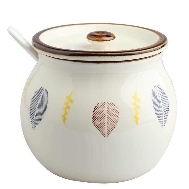 Tinyhome Japanese Lard Jar - Ceramic High Temperature Resistant Oil ...