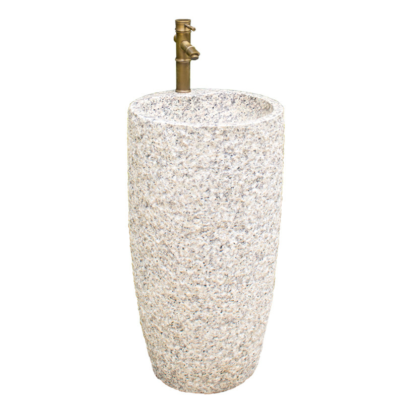 Outdoor Wash Basin Courtyard Stone Column Basin Integrated Villa ...